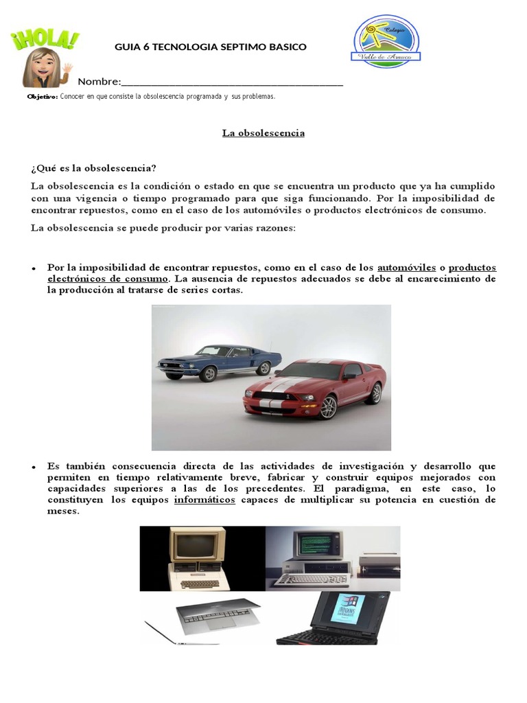 Guia 6 Tecnologia Septimo | PDF | Economias