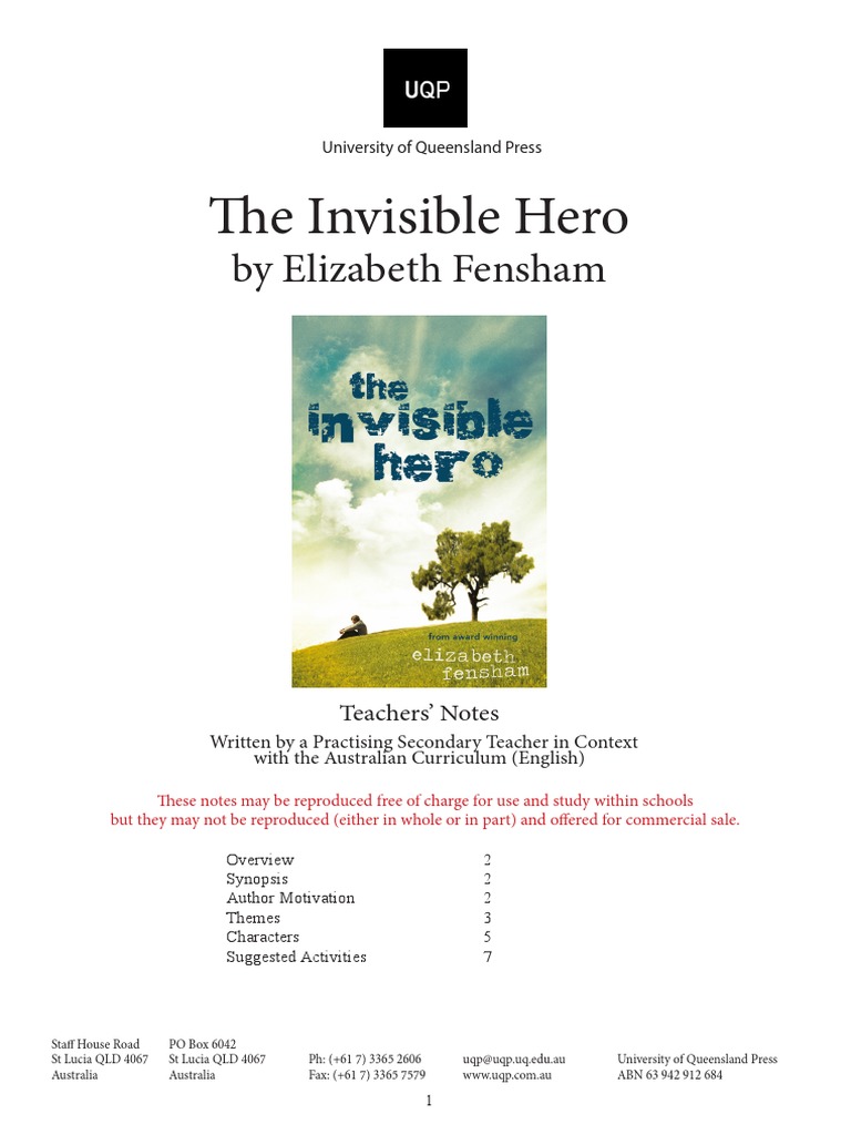 The Invisible Hero Final TN | PDF | Bullying | Hero