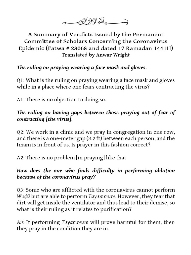 Verdicts Lajnah Corona | PDF Verdicts Lajnah Corona | PDF