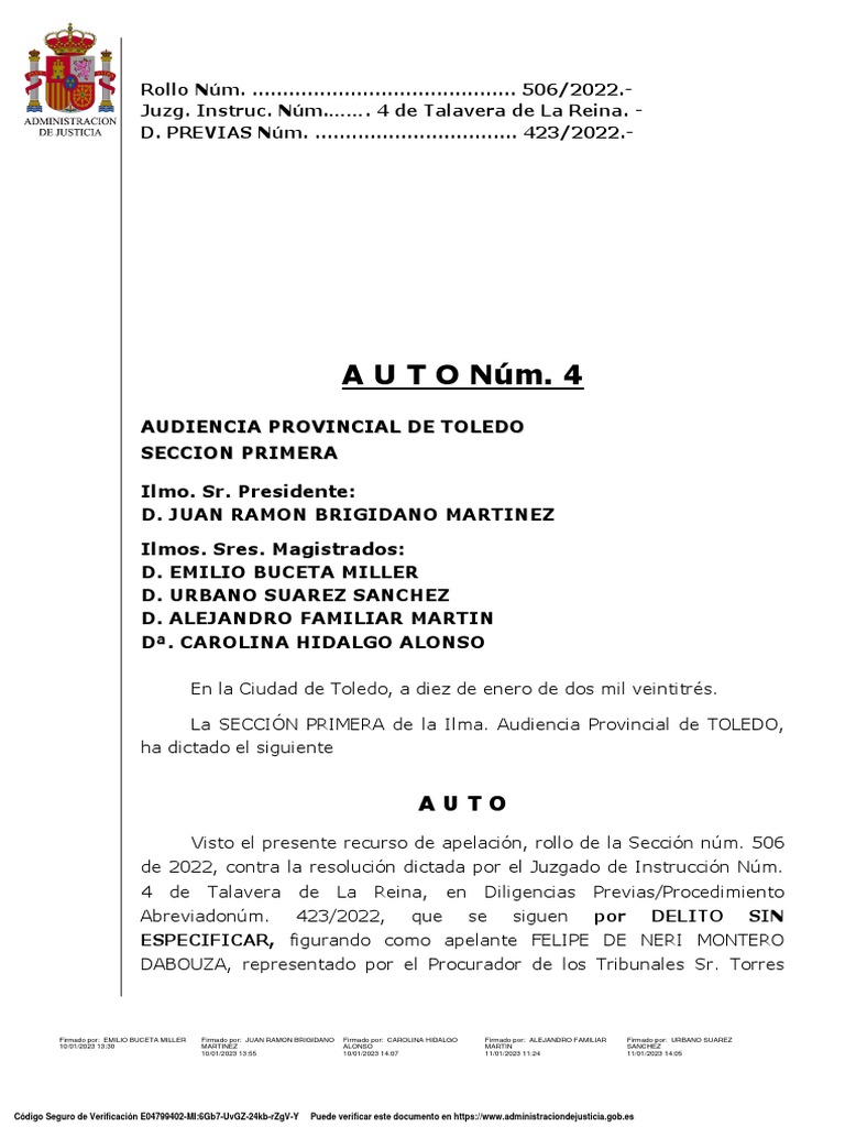 Autonúm 4 | PDF | Apelación | Gobierno