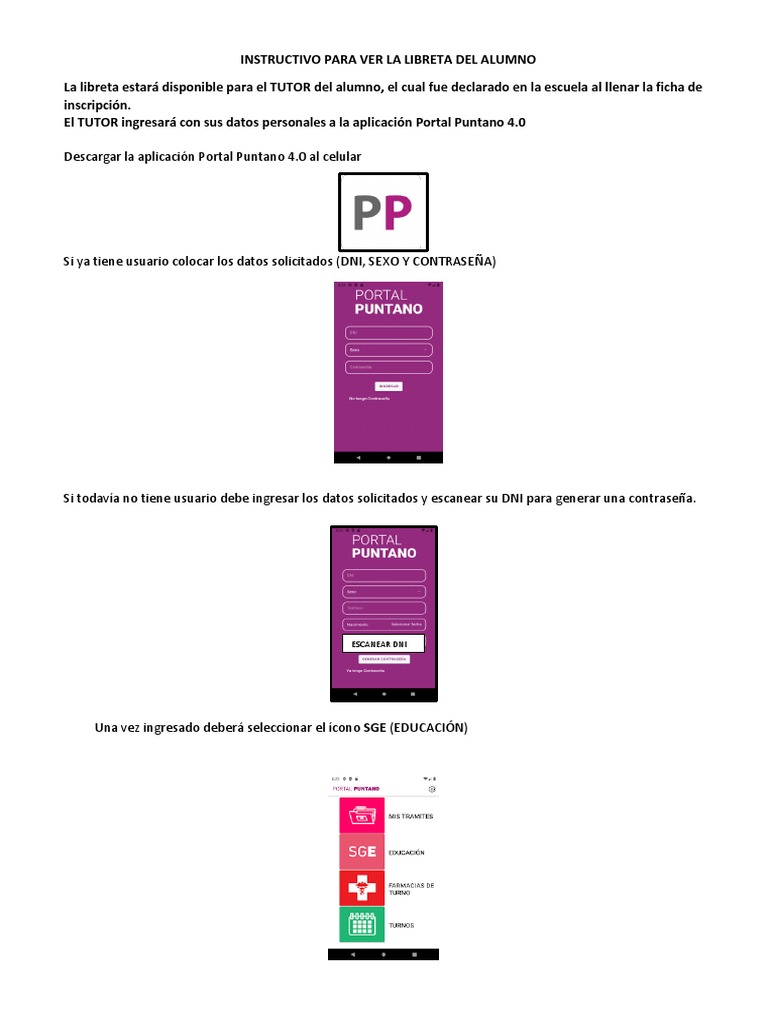 Instructivo para Ver Libretas | PDF | Crecimiento personal y profesional