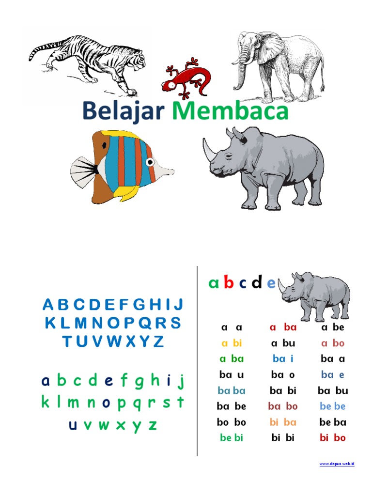 Modul Belajar Membaca Anak TK | PDF