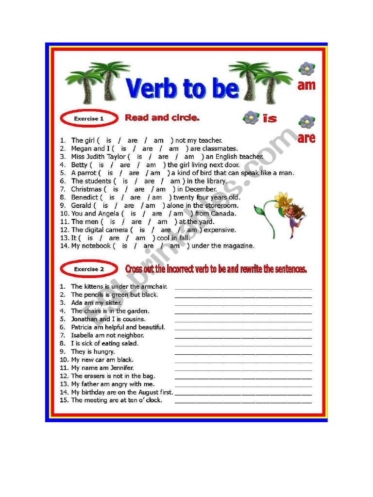 Verb To Be | PDF