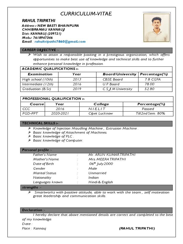 Rahul’s resume-1 | PDF
