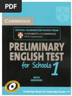 PET Practice Test 3 Answer Key | PDF