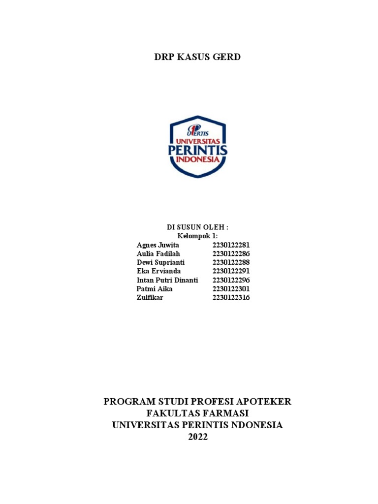 DRP Kasus Gerd Kel.1 A | PDF