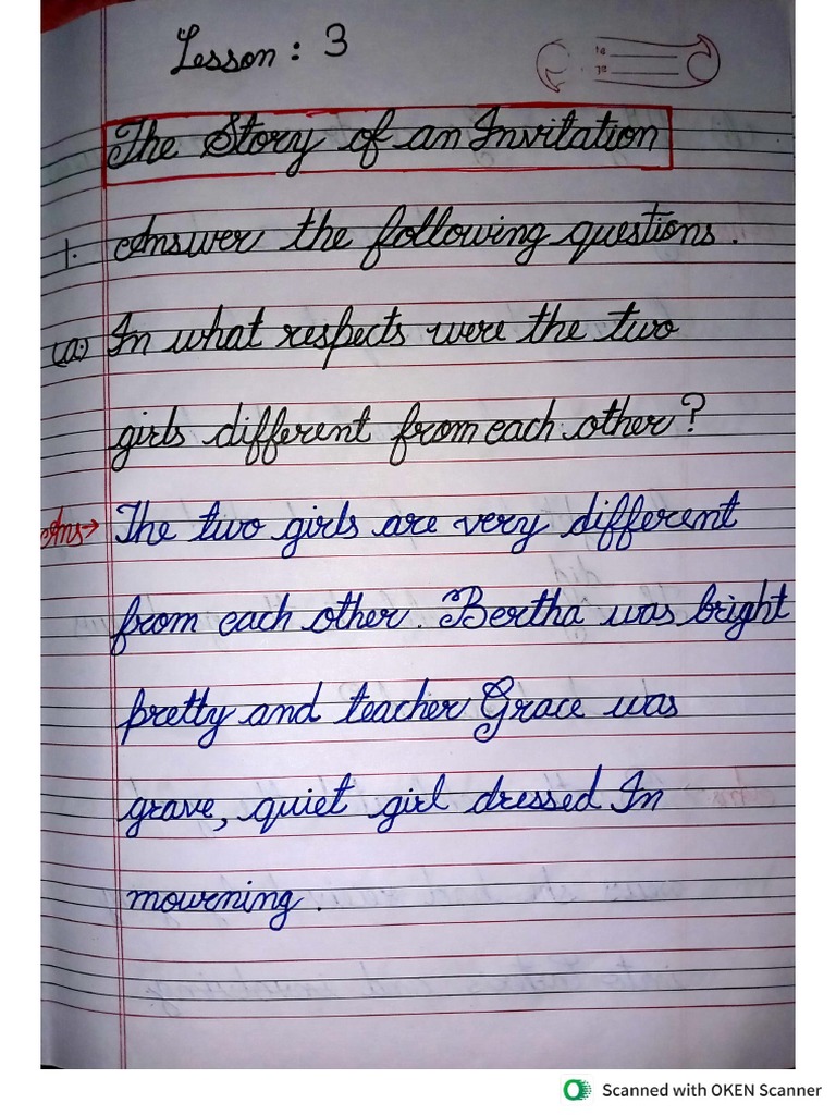 Lesson 3 The Story of An Invitation - 1 | PDF