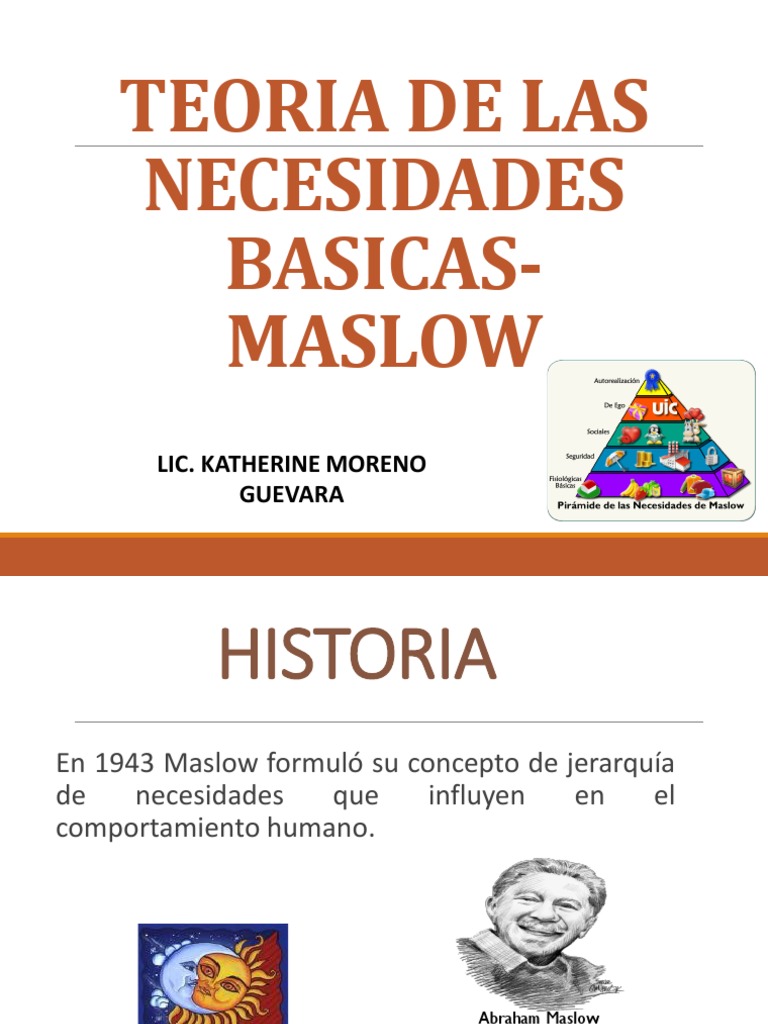 Teoria Basica de Las Necesidades Maslow | Descargar gratis PDF | Conceptos psicologicos | Sicología