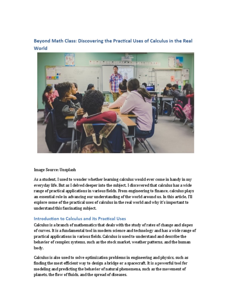 Beyond Math Class | PDF | Calculus | Mathematics