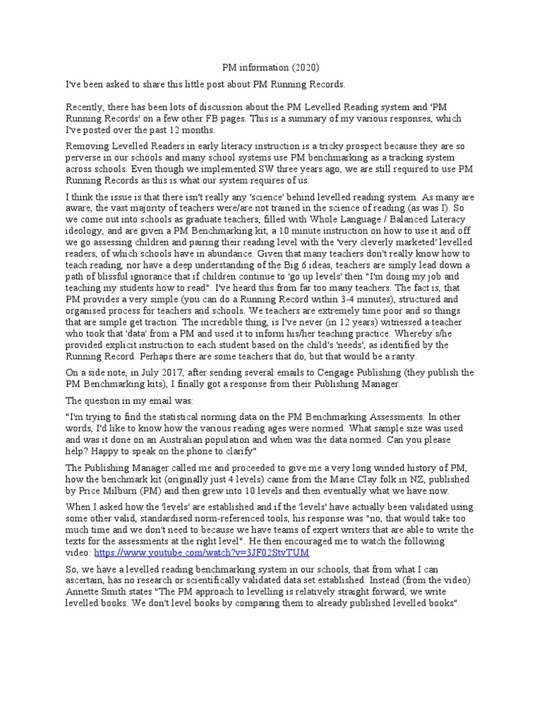 PM Info 2020 | PDF | Communication | Learning