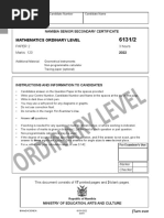 NSSCO & NSSCAS Regional Mock Examination Final | PDF