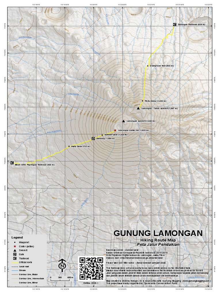Peta Jalur Pendakian Gunung Lamongan | PDF | Kartografi | Teknologi ...