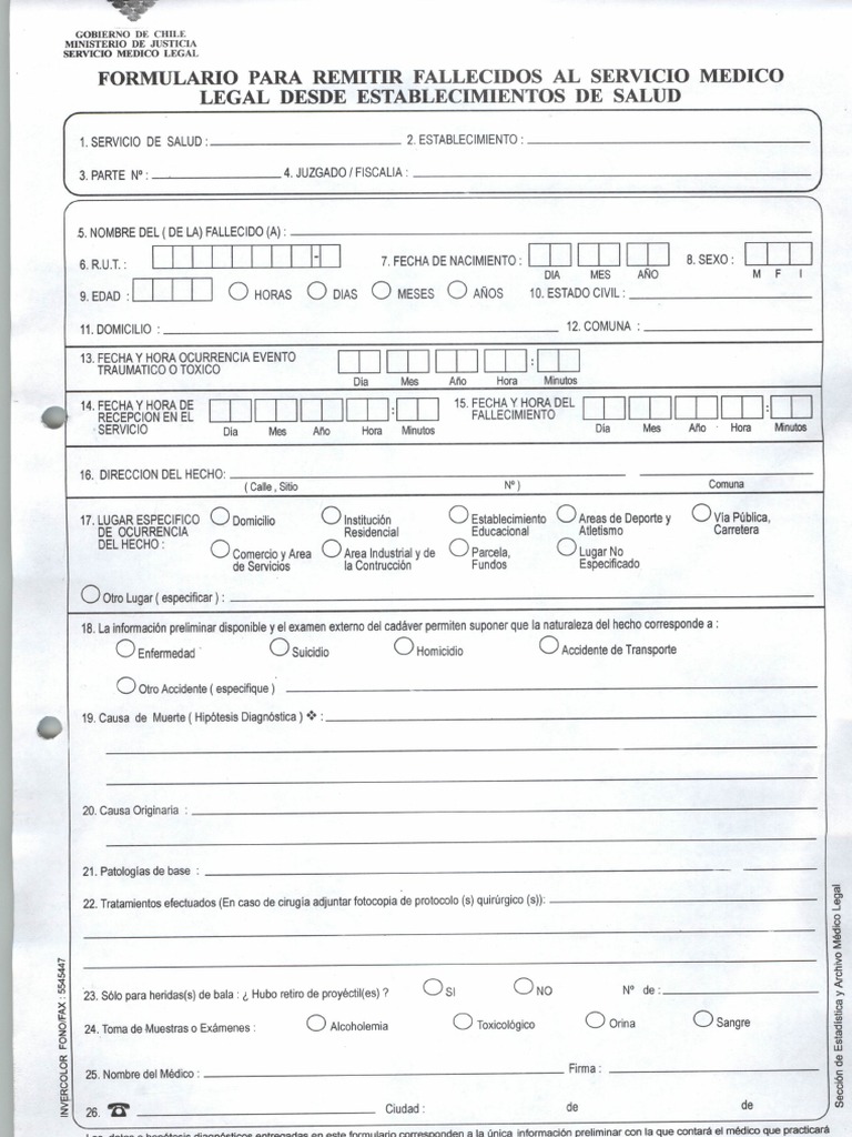 Remitir Fallecidos A SML | PDF