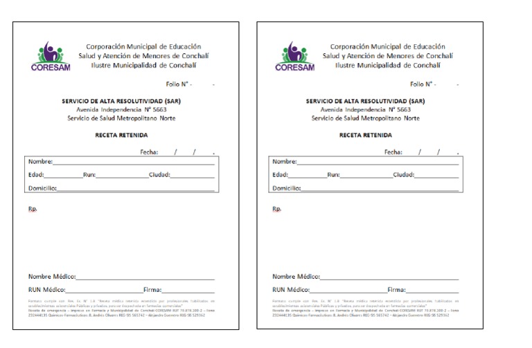 Receta Retenida | PDF