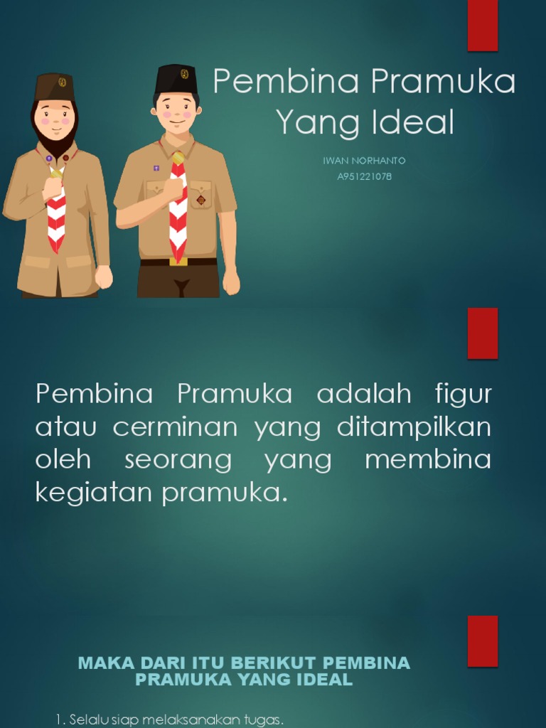 Tugas 1b - Pembina Pramuka Yang Ideal | PDF | Karier & Perkembangan