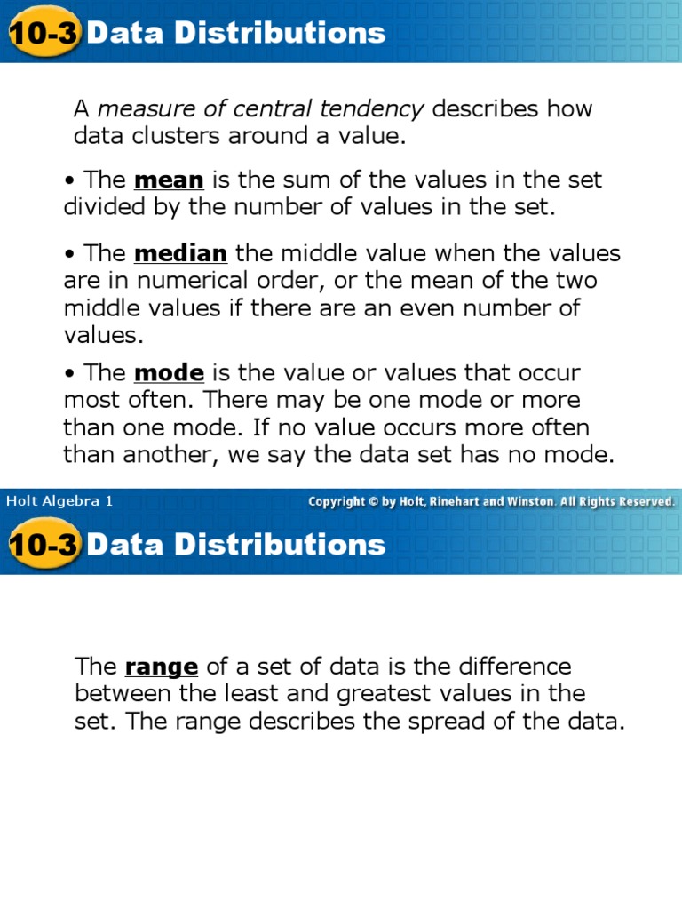 Measures of Central Tendency and Box and Whisker Plots | Download Free ...