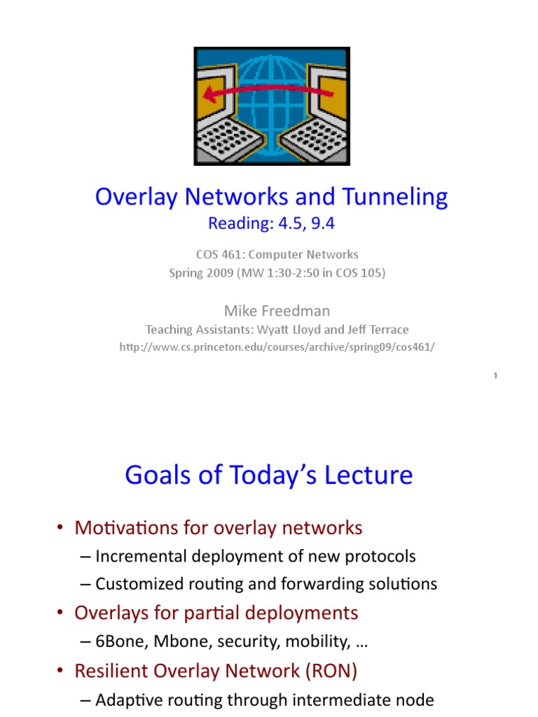 Lec17 Overlays | PDF | Networking | Multiprotocol Label Switching