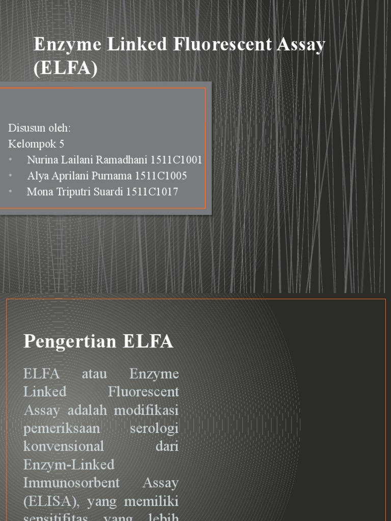 Enzyme Linked Fluorescent Assay (ELFA) Kelopok 5 | PDF