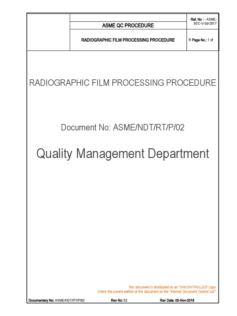 Radiographic Film Processing Guidelines | PDF | Corrosion | Clothes Dryer