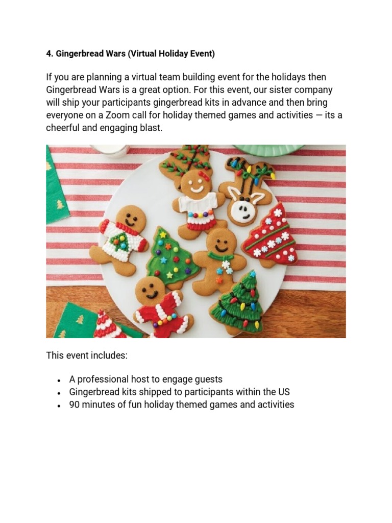 Gingerbread Wars Team Building | PDF