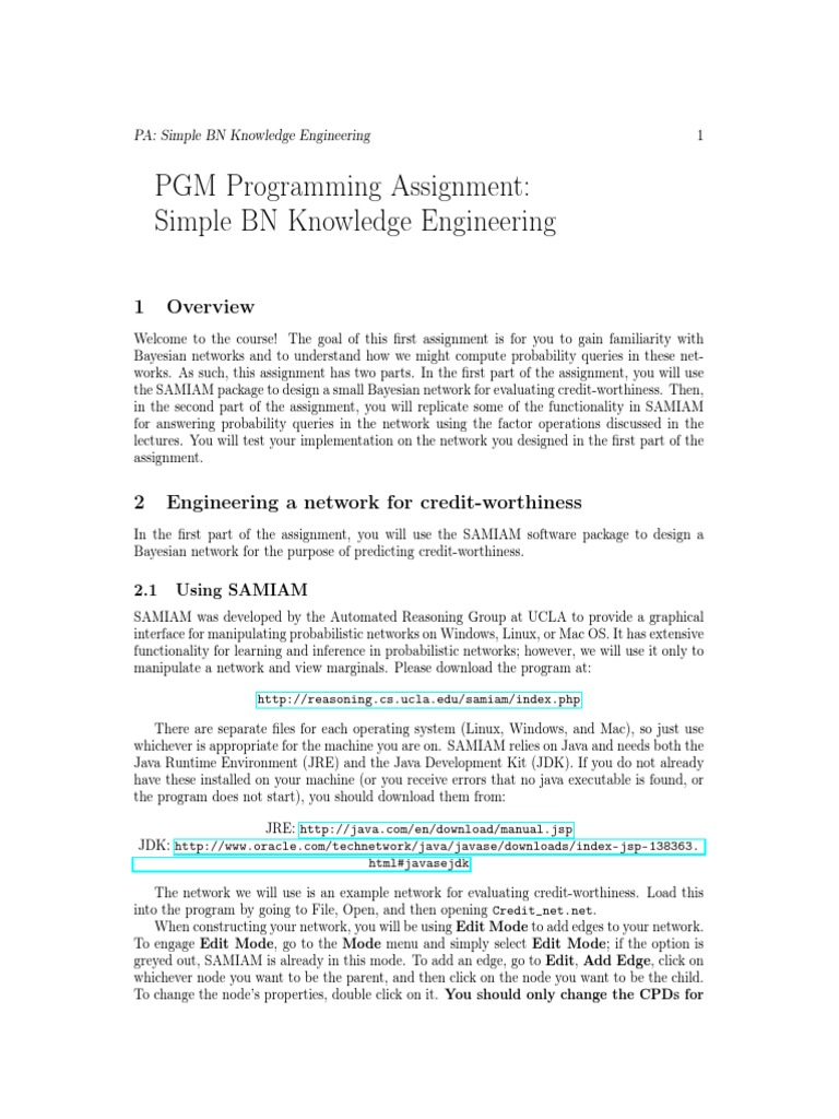 PA Simple BN Knowledge Engineering | PDF | Bayesian Network | Debt