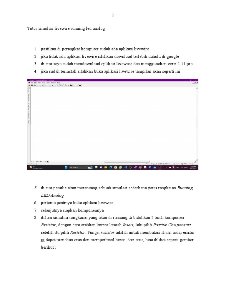 Tutor Simulasi Livewire | PDF