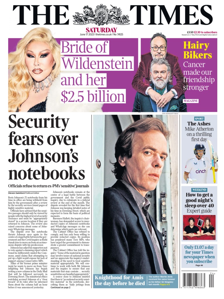 Security Concerns Over Johnson's Notebooks | PDF | Cost Of Living ...