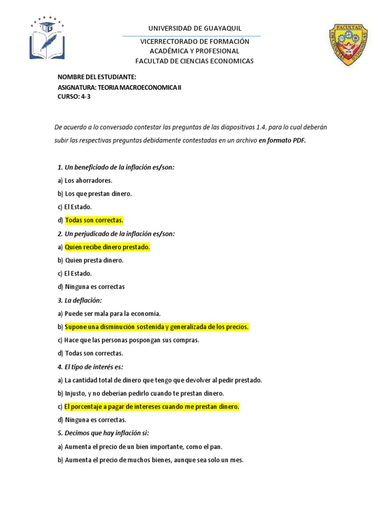 Macro #1 | PDF | Interés | Desempleo