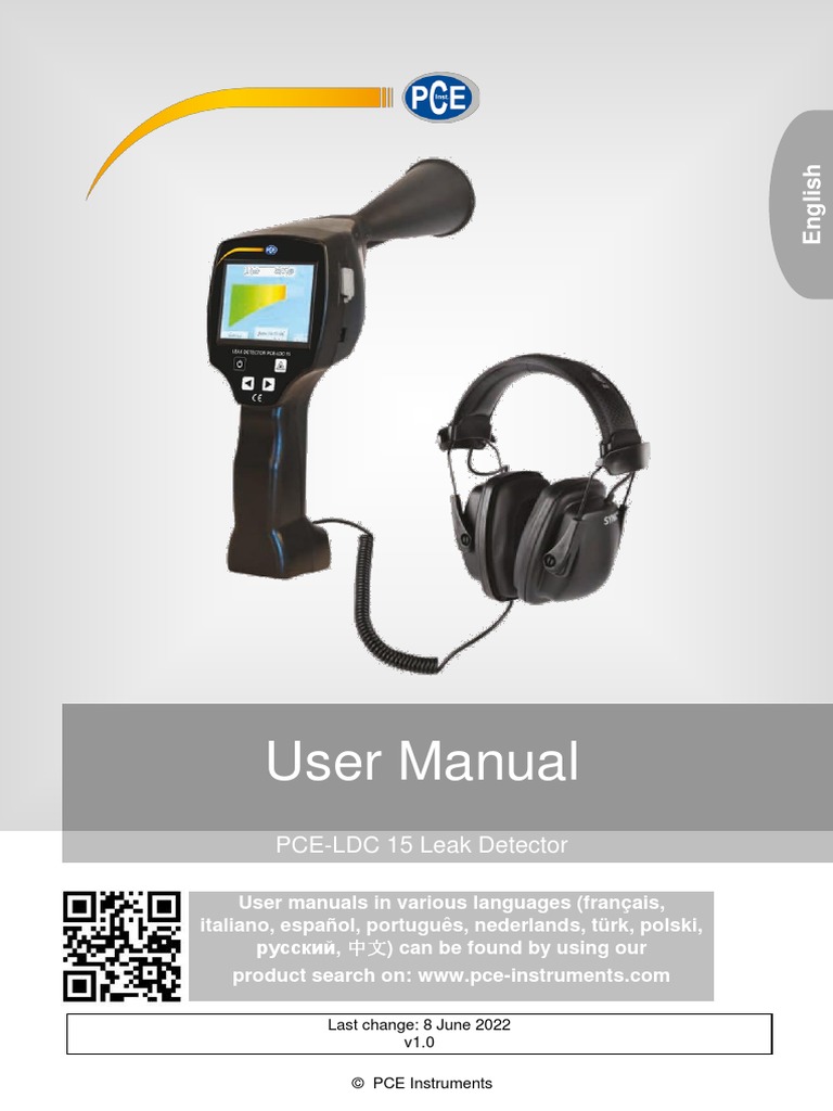 Man Leak Detector Pce Ldc 15 En 230627 070750 Pdf Ultrasound
