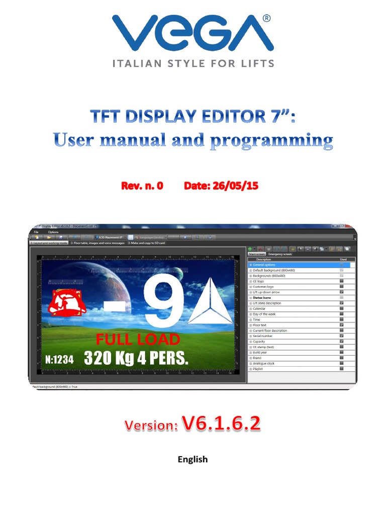 TFT Display Editor Guide | PDF | Computer File | Page Layout
