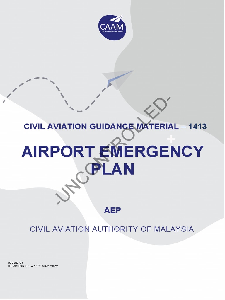 CAGM 1413 Airport Emergency Plan | PDF | Emergency | Emergency Management