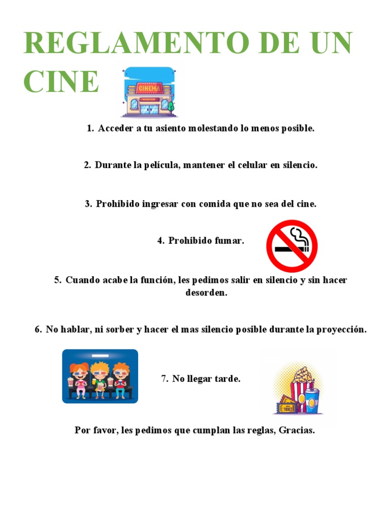 Reglamento de Un Cine | PDF