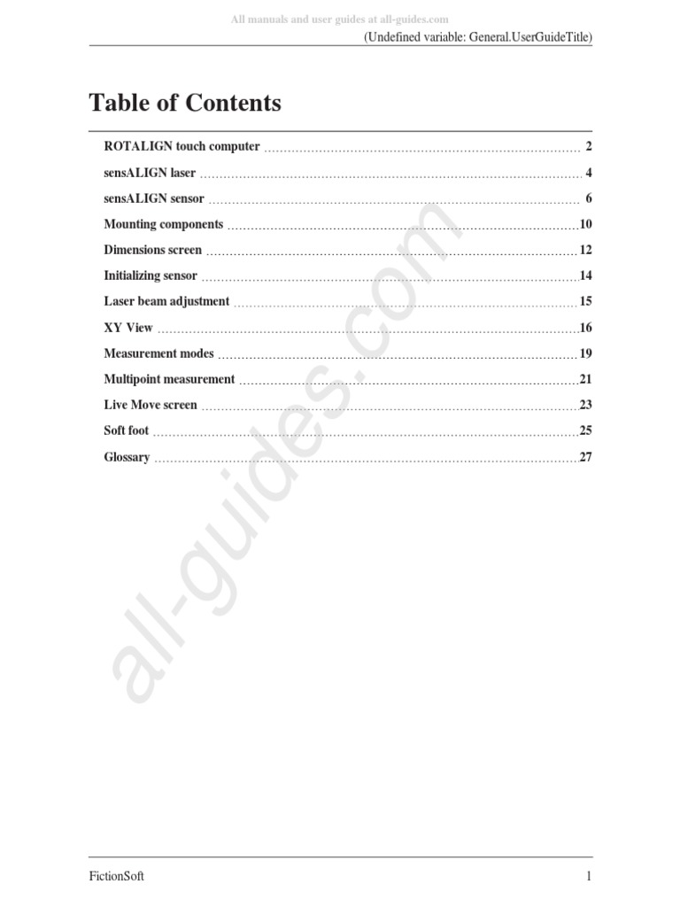 Pruftechnik Rotalign Touch Operation User S Manual 30 | PDF ...