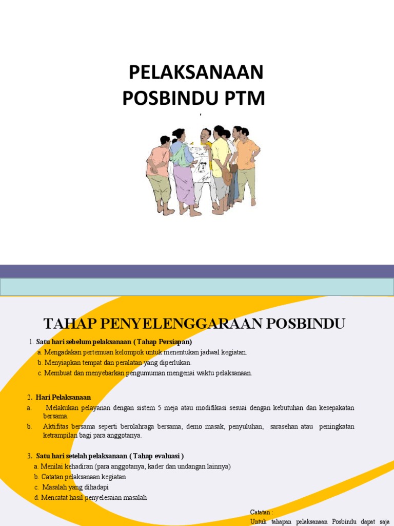Tahapan Kegiatan Posbindu PTM | PDF