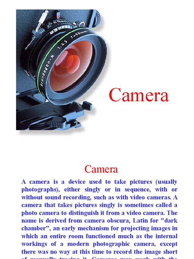Camera History | PDF | Camera | Aperture