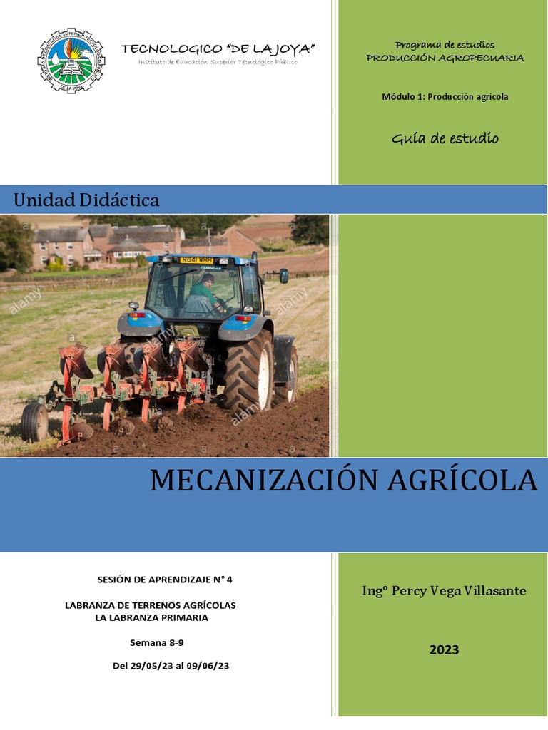 Mecanización Agrícola-Labranza Primaria | PDF | Arado | Agricultura