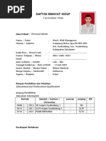 Template Daftar Riwayat Hidup Word | PDF