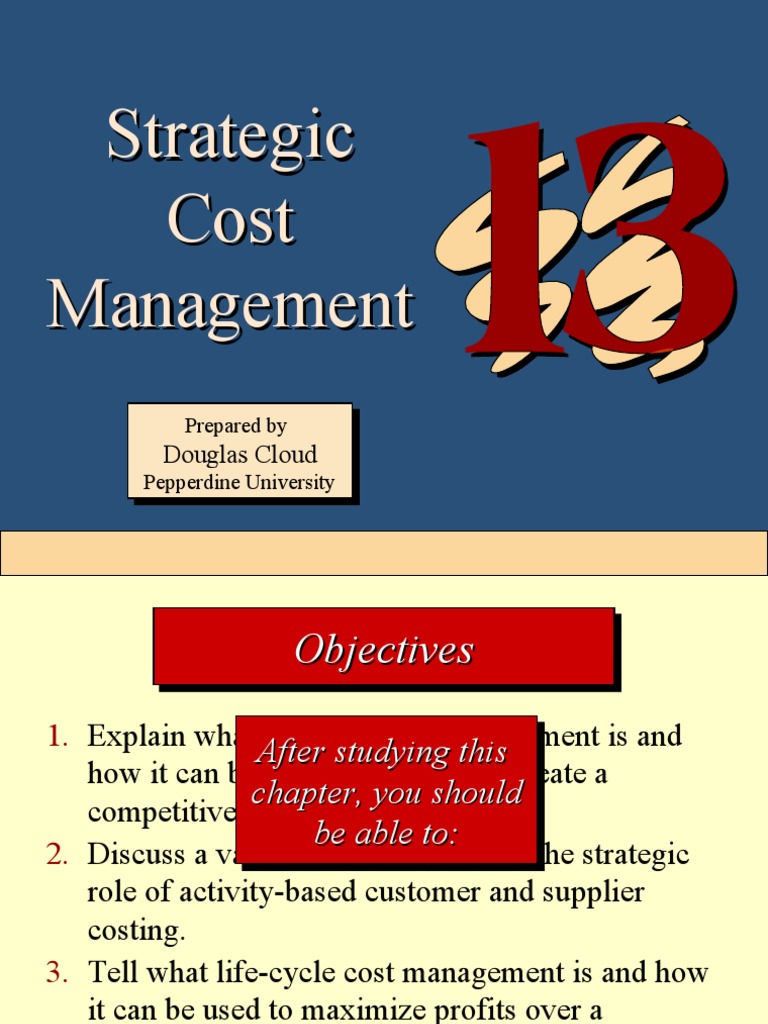 Strategic Cost Management Guide | PDF | Competitive Advantage | Cost ...