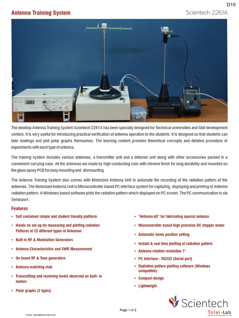 Scientech-2261A | PDF | Antenna (Radio) | Broadcasting