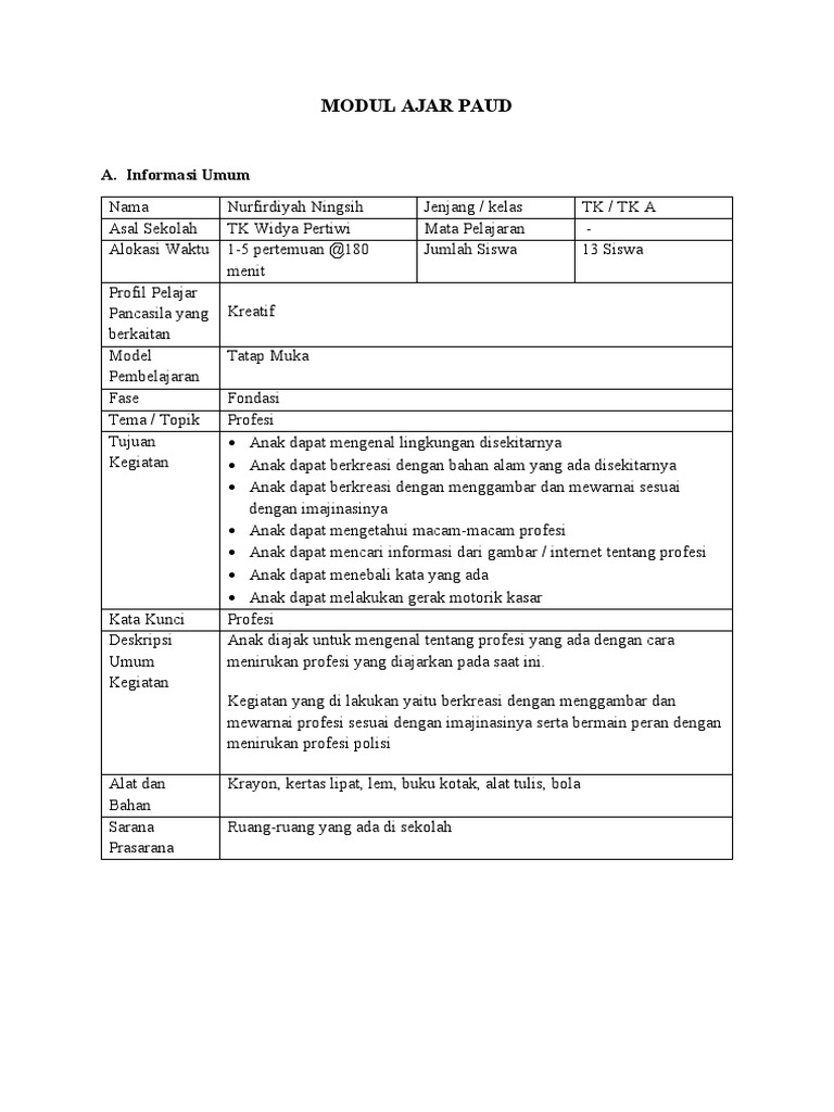 Tema Profesi | PDF | Karier & Perkembangan