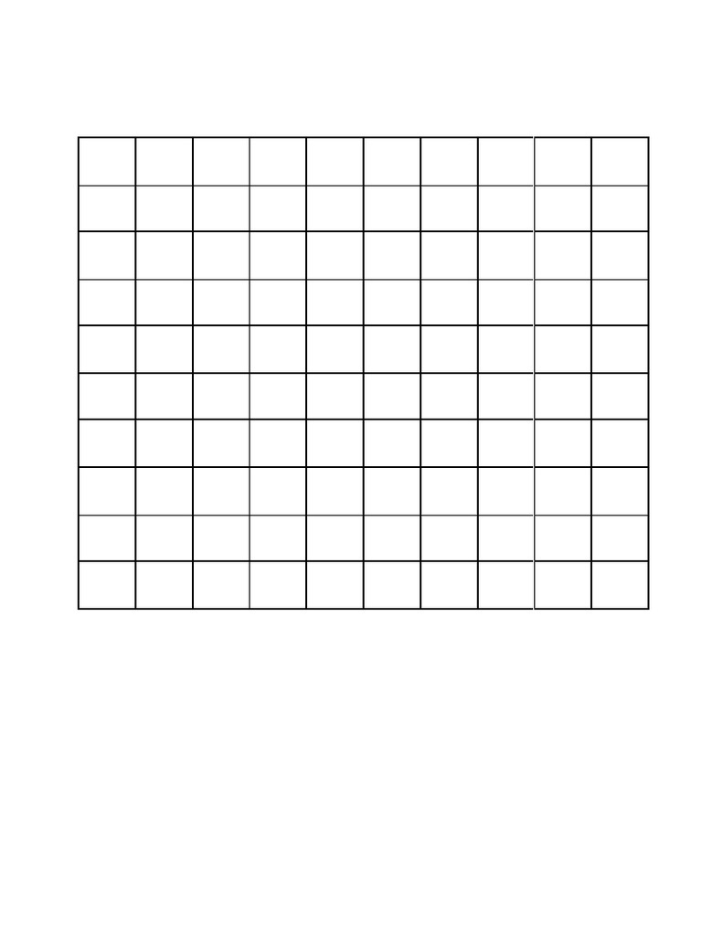Grid 10 X 10 Bold1 | PDF