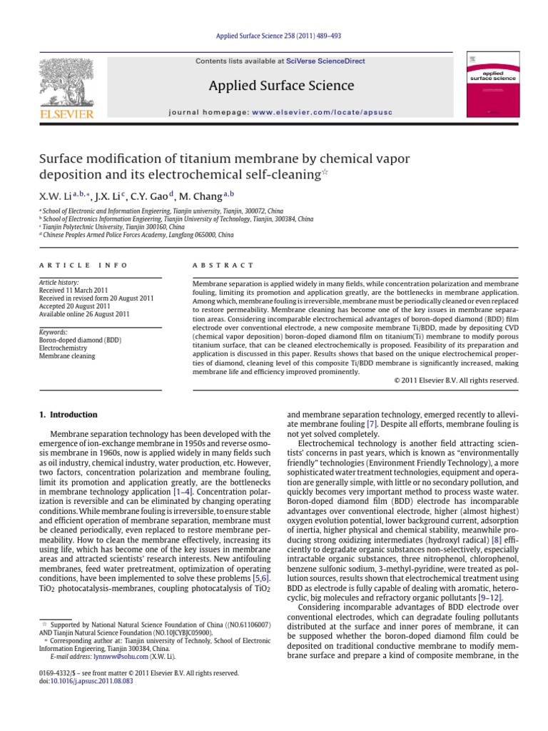 2011 - Li Et Al - Surface Modification of Titanium Membrane by CVD ...