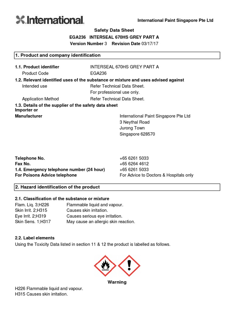 INTERSEAL 670 HS GREY COMP A | PDF