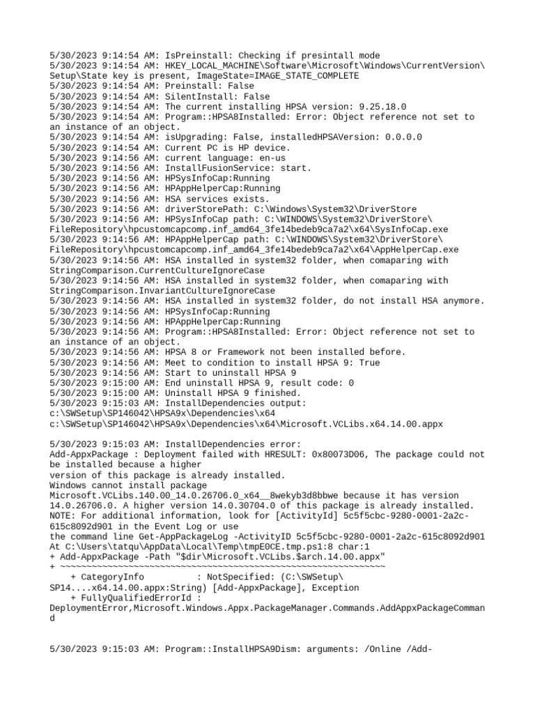 HPSA Setup 20230530-091516 | PDF | Windows Registry | Operating System Technology
