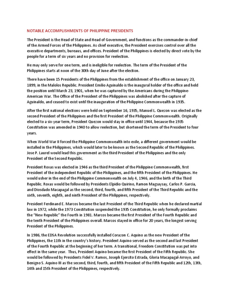 Riph Reflection | PDF | President Of The Philippines | World Politics