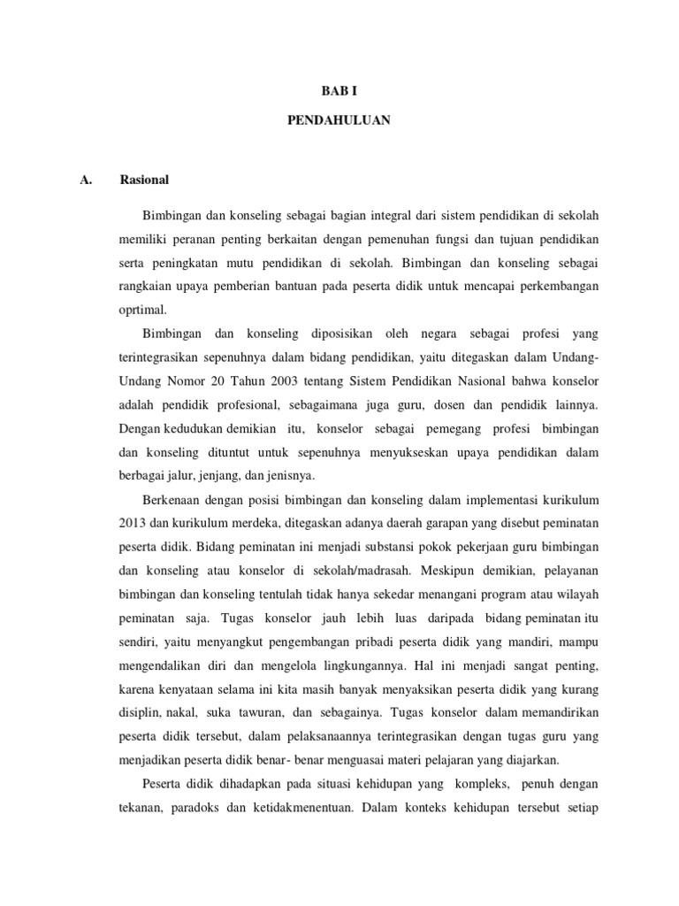 Program BK | PDF | Karier & Perkembangan