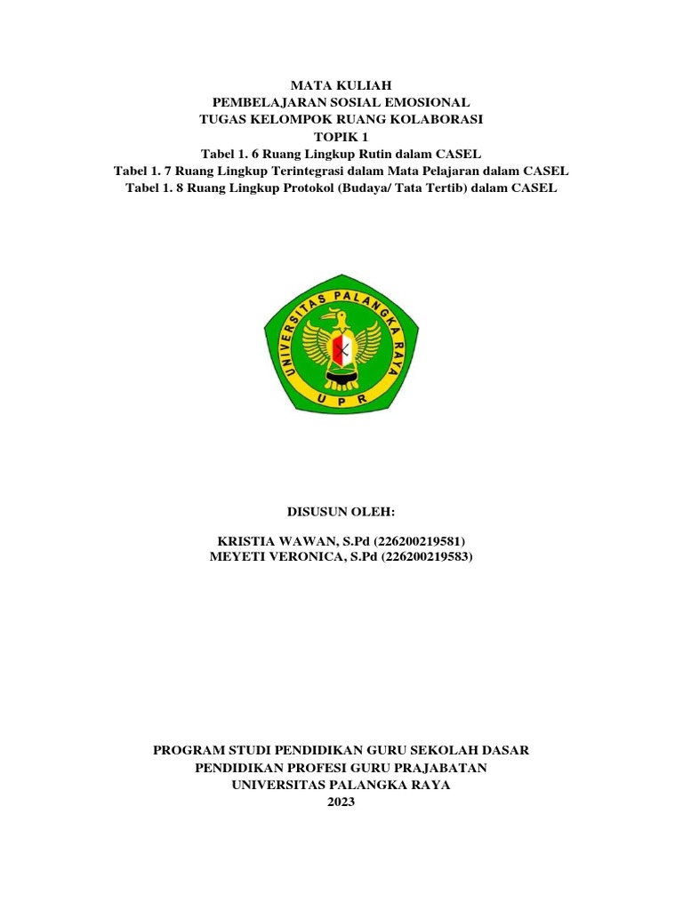 Topik 1-Tabel 1 RK | PDF