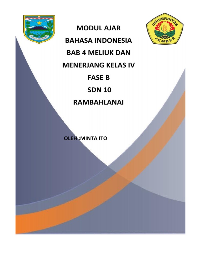 RPP BI KLS 4 (Meliuk Dan Menerjang) | PDF