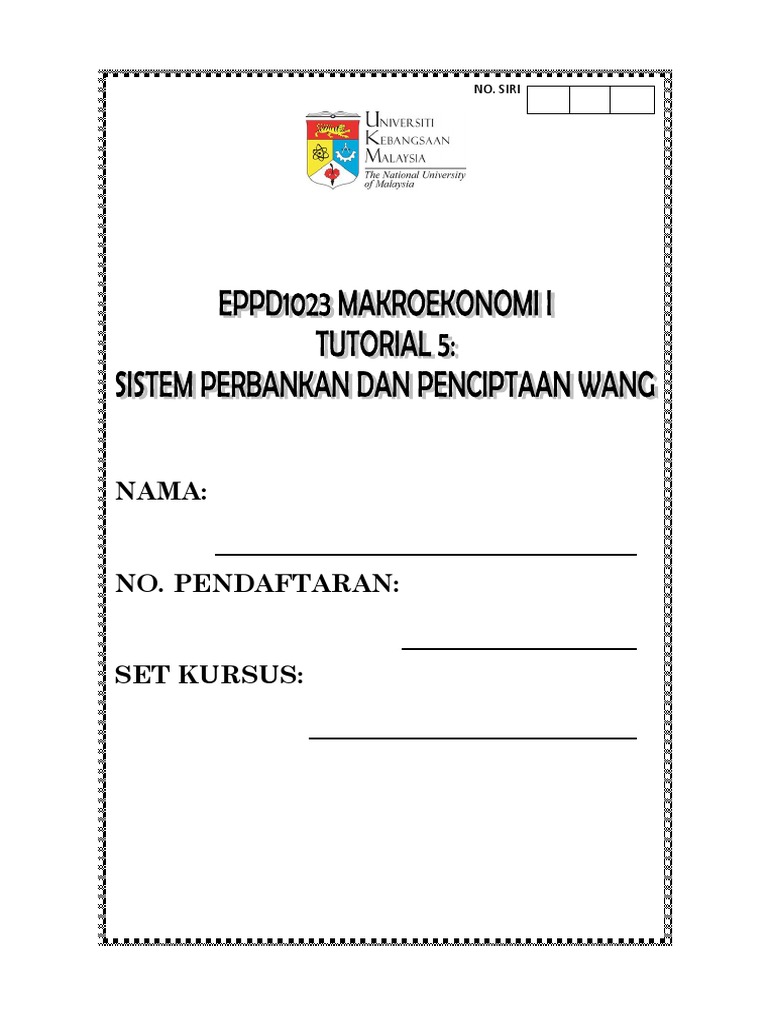 Tutorial Bab 5 Sistem Perbankan Dan Penciptaan Wang | PDF