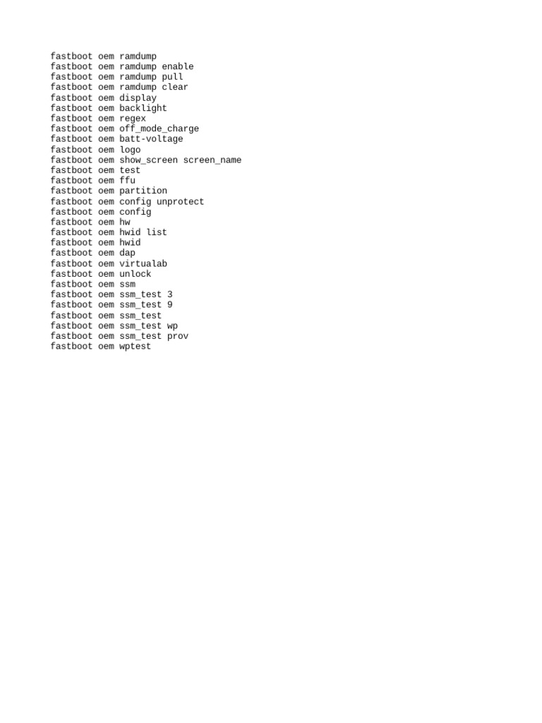 Fastboot Oem | PDF Fastboot Oem | PDF